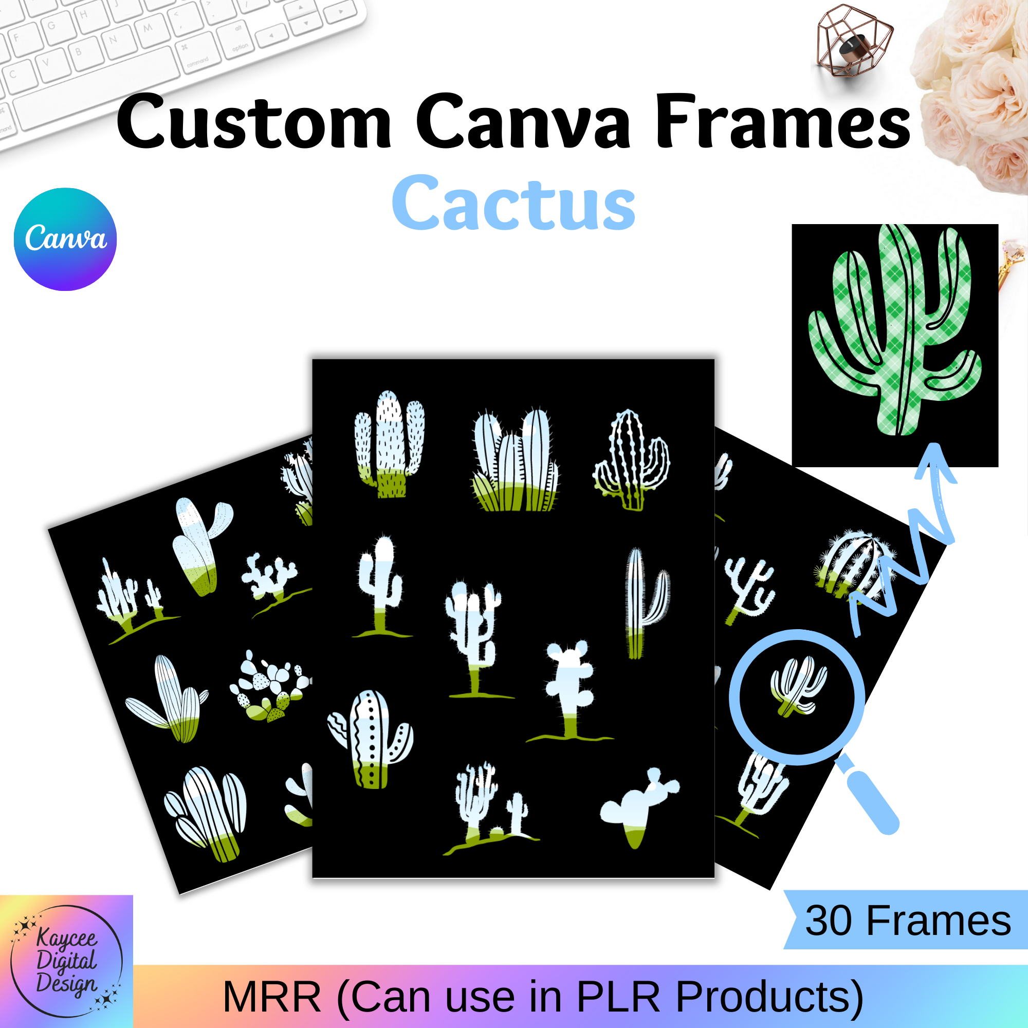 OTO - Halloween Frames > 20 Sets Canva Frames - Kaycee Digital Design